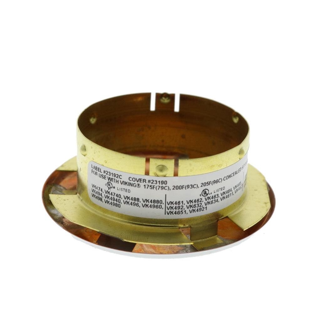 Viking Mirage Cover 23190 Label 23192C Thread On Concealed Fire Sprink ...