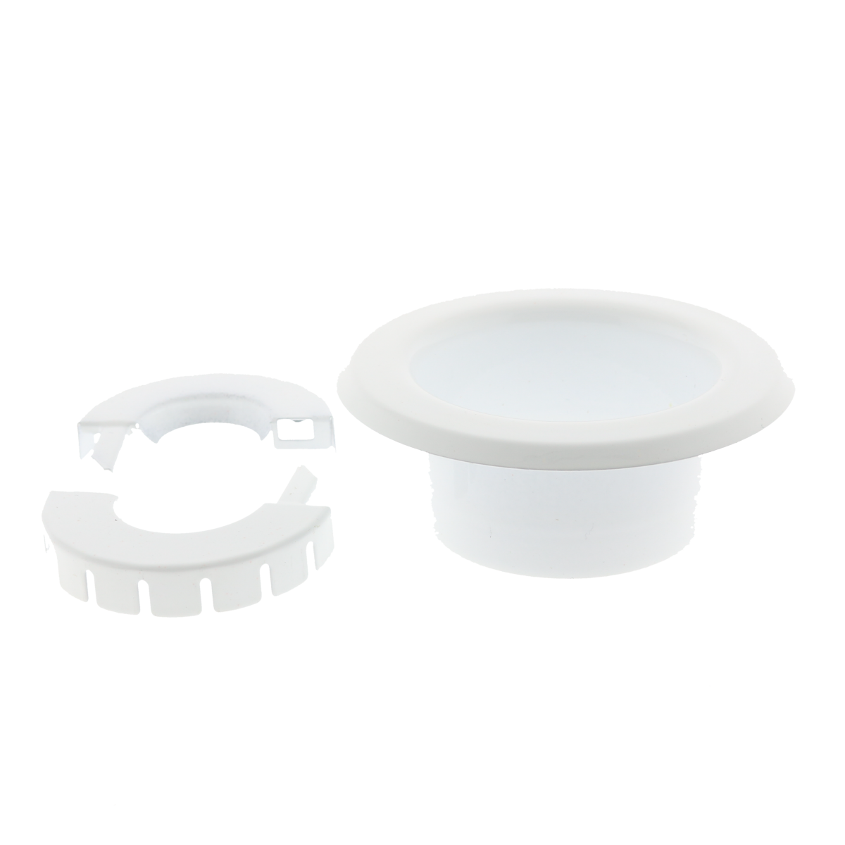 Retrofit Recessed Fire Sprinkler Escutcheon, Steel, Split, 1/2" NPT, W ...