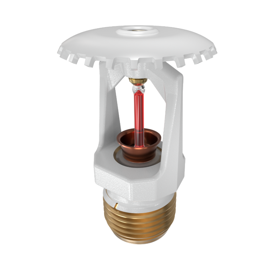 Tyco® TY313, Model TY-FRB, 5.6K, Upright, QR, 1/2" NPT, White, 155 Deg ...