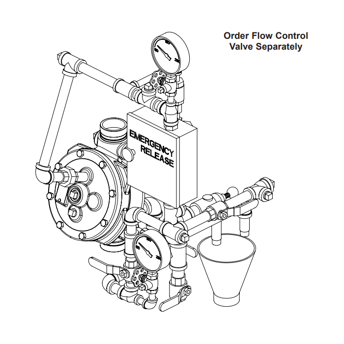 Viking® 12418-2P Model J Flow Control Valve Vertical Trim, Modular Tri ...