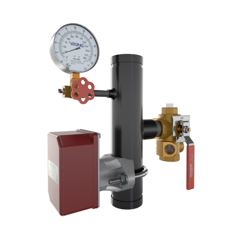 Viking® 14853A EasyPac Commercial Riser Assembly With Test And Drain ...
