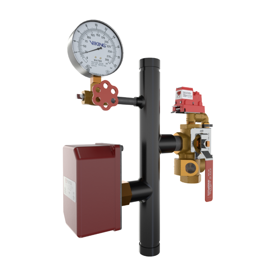 Viking® 14874E200 EasyPac Commercial Riser Assembly With Test And Drai ...