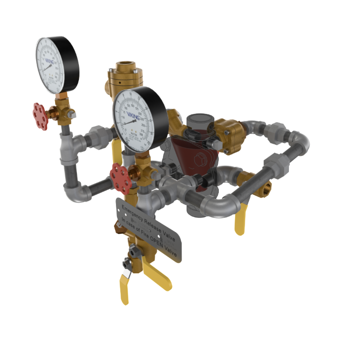Viking® 23548-1 Model VXD Deluge System With Pneumatic Release, Galvan ...