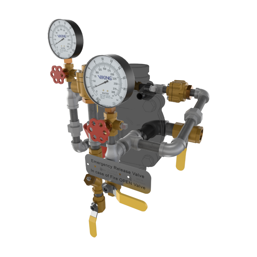 Viking® 23601-1 Model VXD Deluge System With Pneumatic Release, Galvan ...