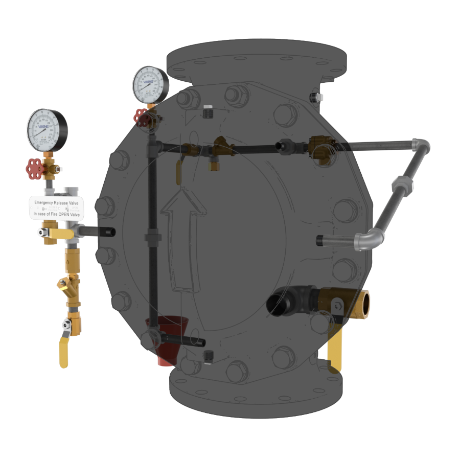 Viking® 23701-1 Model VXD Deluge System With Hydraulic Release, Galvan ...