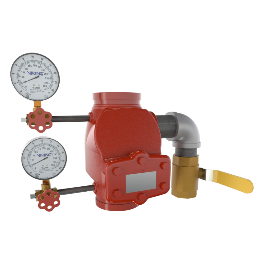 Viking® 08510PT Model E-1 & F-1 Easy Riser Swing Check Valve, Groove x ...