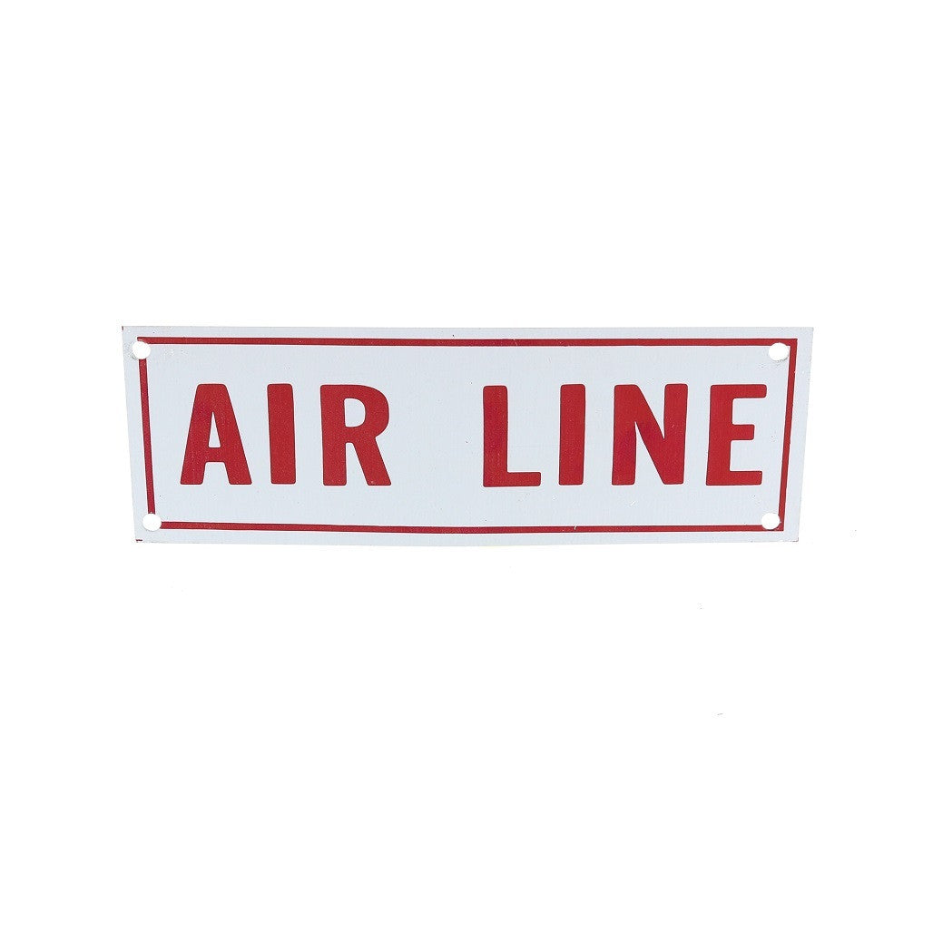 Air Line Sign, Aluminum, 6" x 2" — BulkIndustries.com