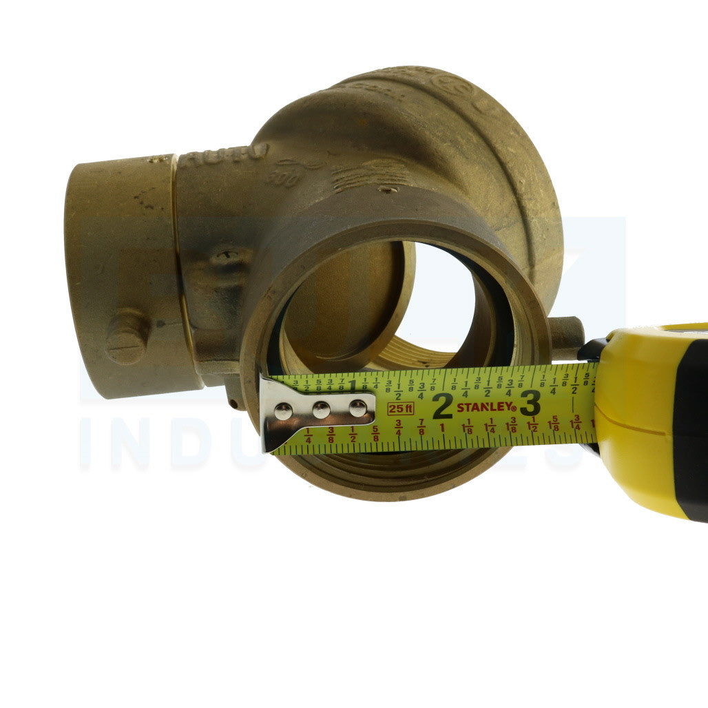 Fire Department Connection FDC, Straight, 4" x 2 1/2" x 2 1/2" NST, Si ...