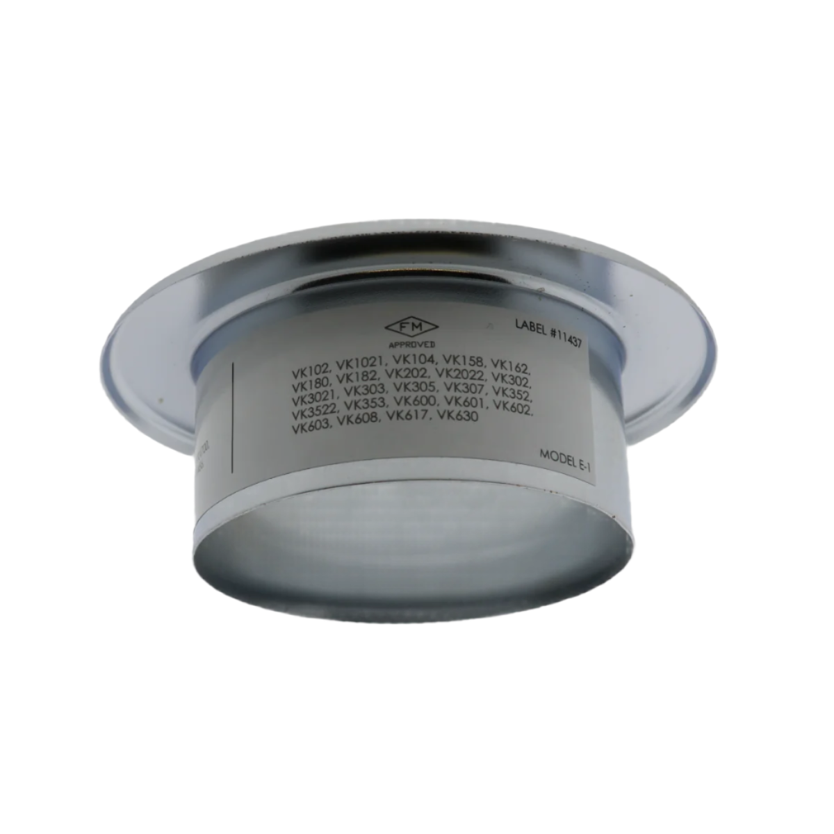 Viking Model E-1 Label 11437 Recessed Fire Sprinkler Escutcheon 1/2" N ...